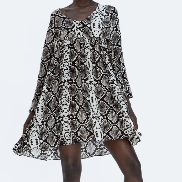 Zara | Dresses | Zara Snake Skin Dress | Poshmark